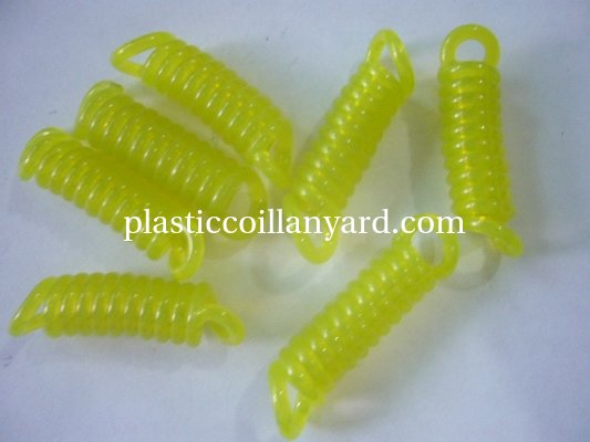 Plastic Standard Spring String Key Coil Part Tether Ready for Hardware Attaching for Security supplier