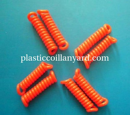 Traslucent Red Short Length Plastic Sprial Key Coil Tether Part Ready for Connecting supplier