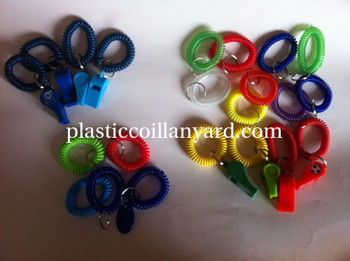 Customized Color Flexible Wrist Coil and Whistle Combo supplier