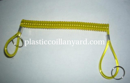 Heavy Duty Reingforced Solid Balck PU Coated 4.0mmDia Wire 1.2mm Inside Steel Cable Lanyard Tether supplier