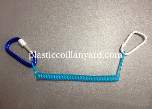 Clear Plastic Top Grade 1.5/4.0x19x100mm Steel 6x60mm Silver Carabiner Coil Tool Lanyard Missed Ropes supplier