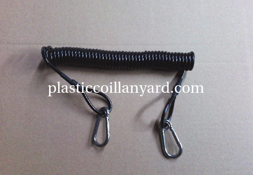 Clear Plastic Top Grade 1.5/4.0x19x100mm Steel 6x60mm Silver Carabiner Coil Tool Lanyard Missed Ropes supplier