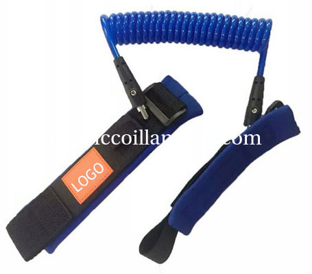 New Arrival Orange Color Coiled Leash Strong Leg Rope Safety Harnessor for Children Security supplier