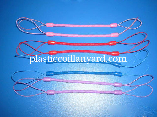 Customized Black/Clear Color 15cm Length Plastic Slim Connecting Coil Tethers supplier