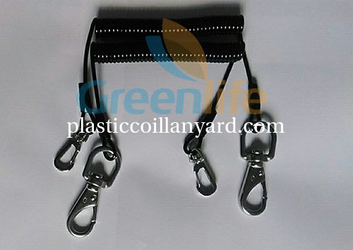 Flexi Tool Safety Coiled lanyard  w/Stainless Steel Snap Hooks on each end for Clipping to Your Valuable Merchandise supplier