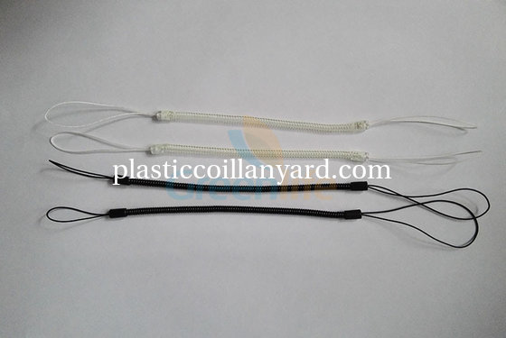 New Arrival Protection Smart Coil Leash w/Elastic Loop on Two Ends Black Color 2.0x7x55mm supplier