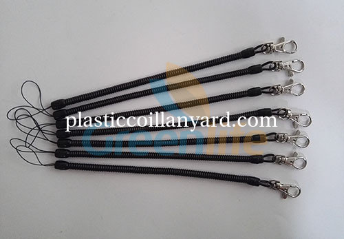 Plastic Long Slim Coil Retainers w/Lobster Claw Key Clip and Nylon Short String supplier