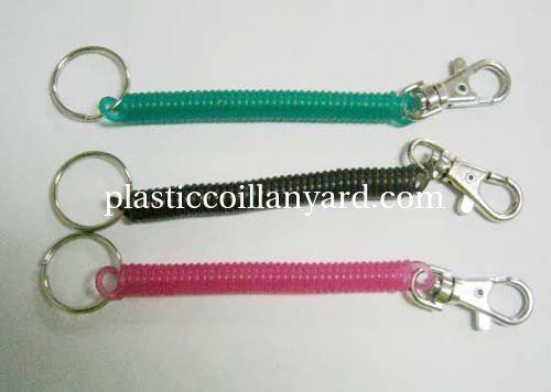 Plastic Long Slim Coil Retainers w/Lobster Claw Key Clip and Nylon Short String supplier