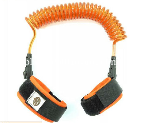 New Fashion Economical Baby Toddler Anti Lost Leash Safety Velcro Wrist Link Hot Orange Color supplier
