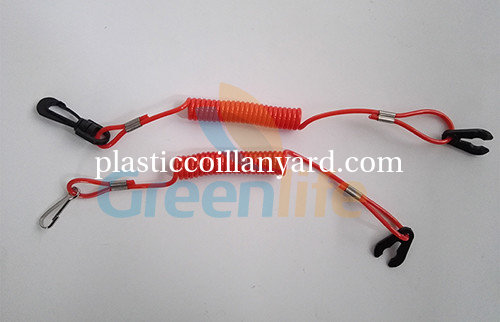 Safety Jet Ski Floating Standard Coil Ripcord w/Plastic Hook/Key and Metal J-Hook supplier