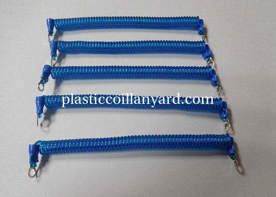 120MM Clear Spiral Coiled Urethane Tether w/Screw Terminal Connectors supplier