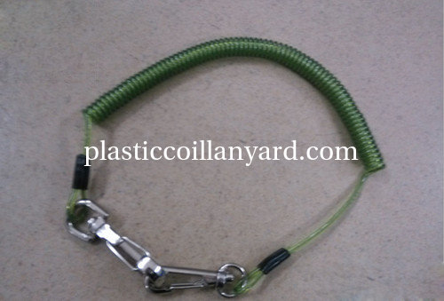 140MM Green PU Coated Coil Safety Tool Lanyard  for Hand Tools supplier