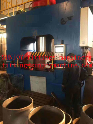 PLC Control Tee Forming Machine / Tee Press Metal Frame Stable Functioning CE Certificate