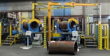 Power 26kw Elbow Beveling Machine Three Blade Ervo Motor For Pipe Fittings