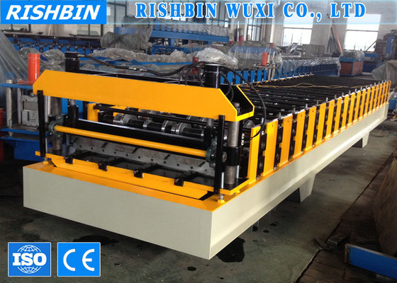 Cassette Stations Trapezoidal Metal Roof Panel Roll Forming Machine Imperial Rib