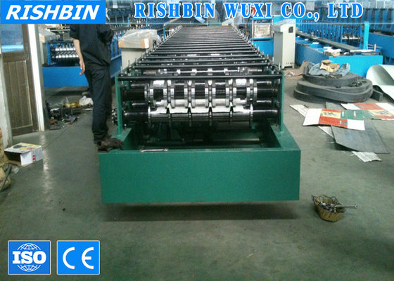 Zinc Corrugated Sheet / IBR Roof Panel Roll Forming Machine with Chain Transmission