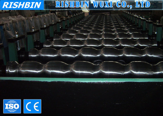 0.4 mm - 0.6 mm Glazed Tile Sheet Metal Roll Forming Equipment for Steel Roof Tile