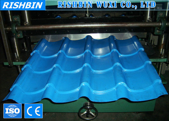 0.4 mm - 0.6 mm Glazed Tile Sheet Metal Roll Forming Equipment for Steel Roof Tile
