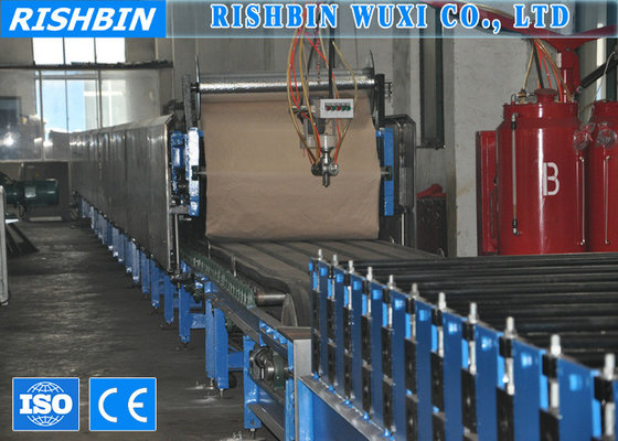 Linha de produção do painel de sanduíche do plutônio da correia de borracha para o painel de sanduíche do plutônio da superfície de metal
