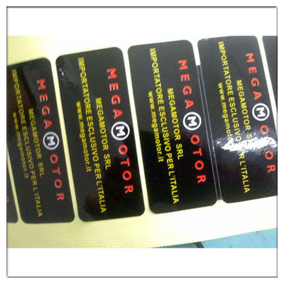 Electronics Product Adhesive Matt Silver PET Label Sticker With Glossy Film Lamination