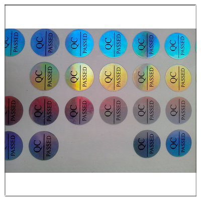 Adhesive Holographic label / Holographic adhesive sticker,custom holographic label with own logo