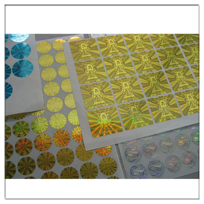 Adhesive Holographic label / Holographic adhesive sticker,custom holographic label with own logo