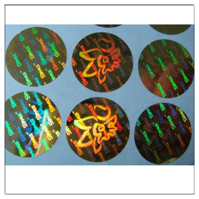 Self Adhesive 3d Holographic Hologram Stickes Labels,Customized holographic label sticker anti counterfeit label
