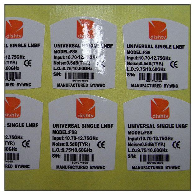 Printed self adhesive label with glossy lamination in guangzhou ,paper label printing