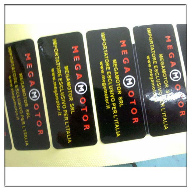 Custom Printed Self Adhesive Matt Silver PET Label from Guangzhou Factory