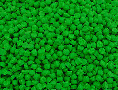 Fluorescent Green Injection Moulding Masterbatch For Eva Foaming , Pet Masterbatch supplier