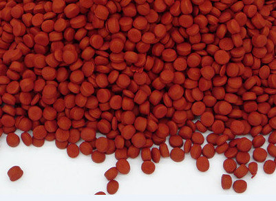 Magenta EVA Rubber Masterbatch Organic Sort 3 - 4 Light For IP Injection supplier