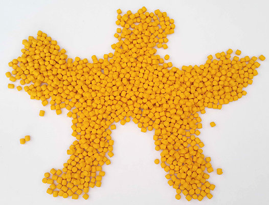 Suitcase Coloring Deep Yellow EVA Masterbatch With 180 ℃ Heat Resistance supplier