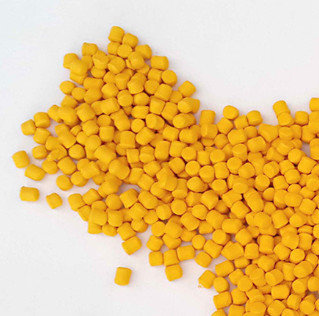 Suitcase Coloring Deep Yellow EVA Masterbatch With 180 ℃ Heat Resistance supplier