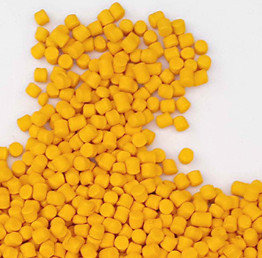 Suitcase Coloring Deep Yellow EVA Masterbatch With 180 ℃ Heat Resistance supplier