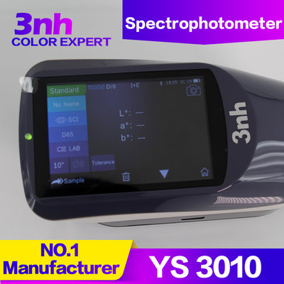 YS3010 Portable Color Spectrophotometer 3NH SCI SCE Liquid / Powder Color Difference Delta E