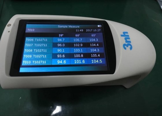 Paint Paper Digital Gloss Meter NHG268 20° 60° 85° Degree Touch Screen Operation