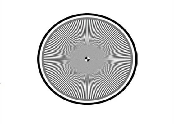 SineImage Digital Image Resolution Chart Reflective Digital Cameras / Lenses Target YE042