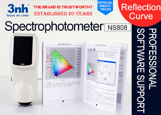 58mm Color Matching Spectrophotometer NS808 for Traffic Sign chromaticity coordinates