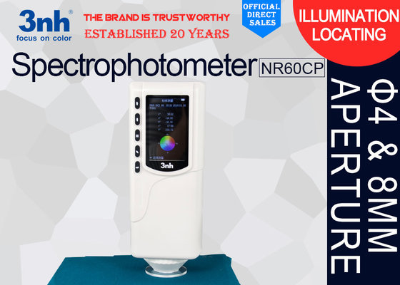 Textile Spinning Weaving Color Matching Spectrophotometer NR60CP 3nh Φ8mm Aperture Colorimeter