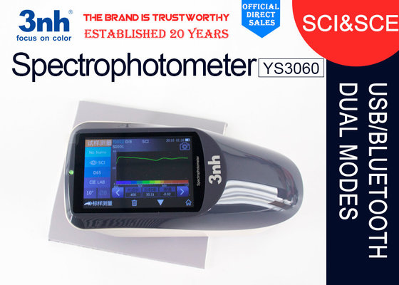 Portable Color Matching Spectrophotometer YS3060 Chroma Meter 400-700nm Wavelength Range