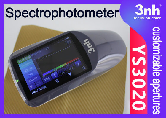 YS3020 USB RS-232 Paint Matching Spectrophotometer Customized Aperture For Fiber Metallic Paint