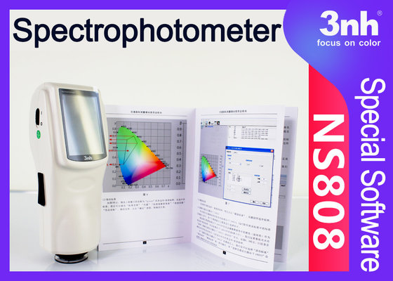 3NH Colorimeter NS808 Automotive Paint Color Matching Spectrophotometer 45°/0 Φ8mm Aperture