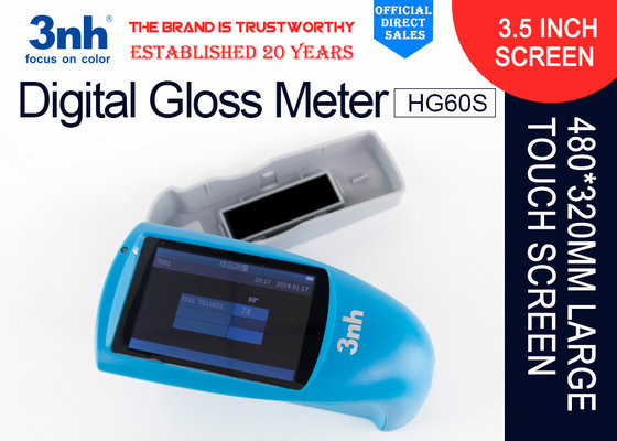 HG60S Digital 60 Degree Gloss Meter 160mm*75mm*90mm Dimension For Coatings Plastics Printing Inks