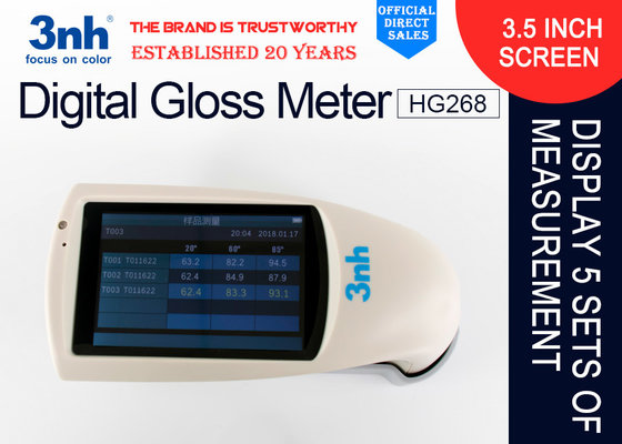 HG268 Indonesia Portable Digital Touch Screen Gloss meter 0.1GU With Multiple Measuring Mode