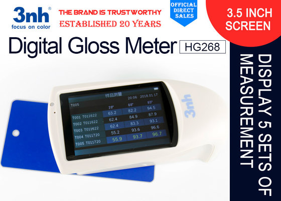 ItalianTri - Angle Portable Digital Gloss Meter HG268 Lithium Ion Battery For Ceramics Gloss test