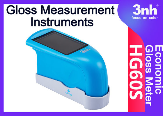 60 ° USB / RS-232 Gloss Measurement Instruments Glass Marble Plastic Paint Film Gloss Reader HG60S