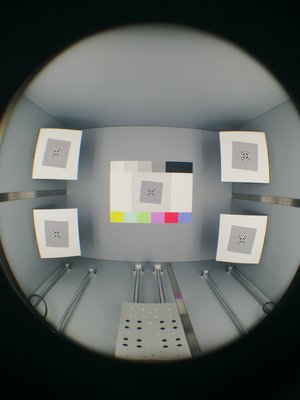 Digital Color Viewer Cameras / Lenses Measurement VC-118-S Wide Angle Fisheye Camera Test Light Box