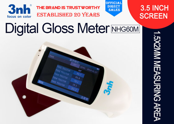 Multifunction Portable Digital Gloss Measurement Instruments NHG60M 60° Touch Screen
