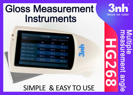 High Precision Gloss Measurement Instruments NHG268 20° 60° 85° Degree Easy To Use