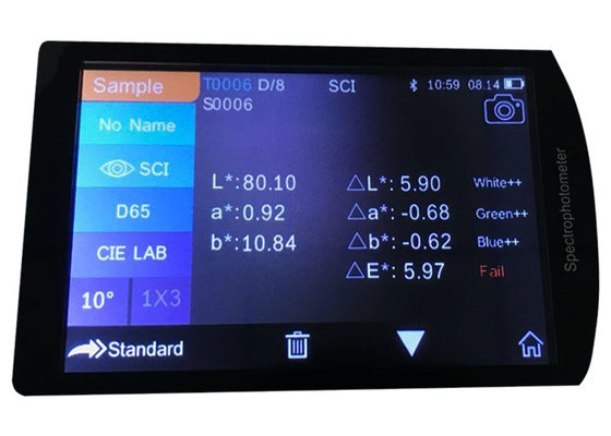 3NH 3.5" Touch Screen Spectrophotometer YS3020 Customized Measuring Aperture Full Spectrum